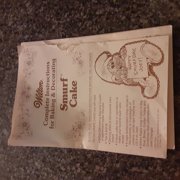 Wilton | Kitchen | Vintage 983 Wilton Smurf Cake Pan | Poshmark